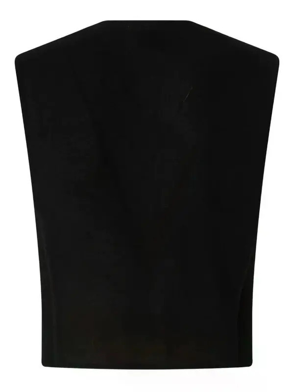 Pinko Vest With Rose Jewel Buttons