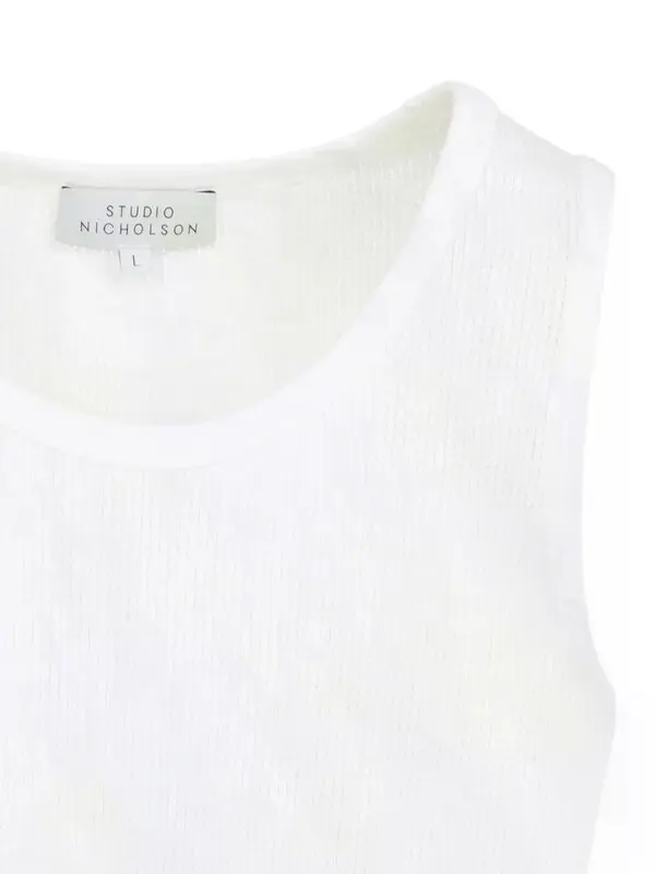Studio Nicholson Ribbed Knit Tank Top - White