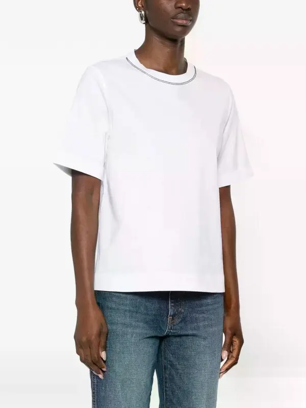 Brunello Cucinelli Embellished T-shirt - White