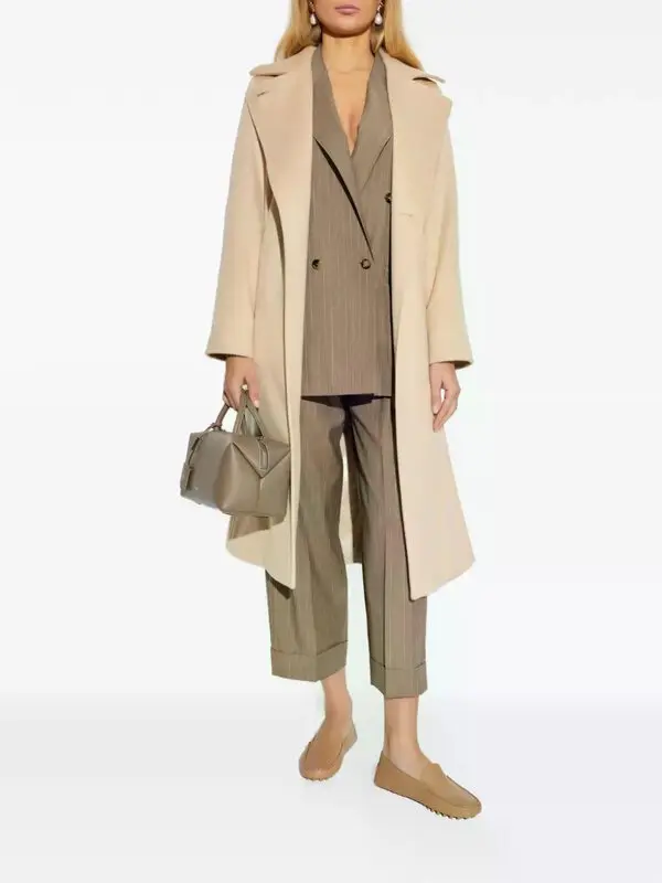 Max Mara Long-sleeve Belted Coat
