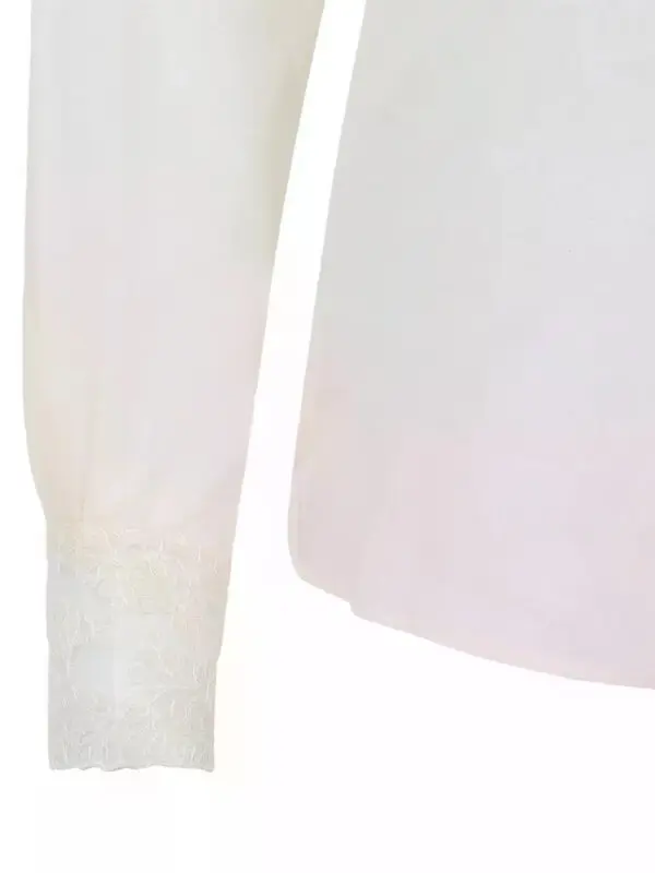 Ermanno Scervino Lace Detail Buttoned Shirt