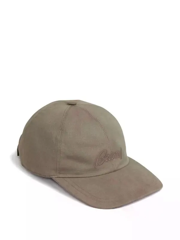 Brioni Embroidered Baseball Cap - Neutrals