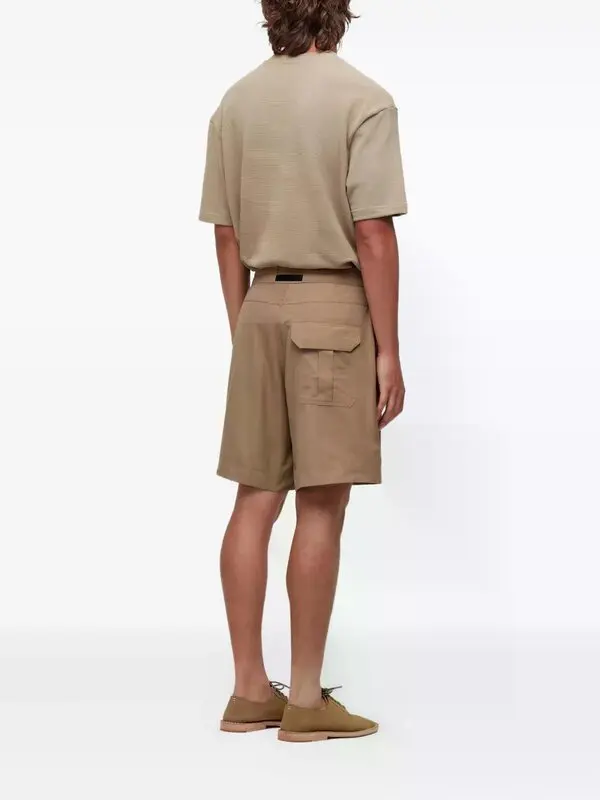 OSKLEN Flap-pocket Belted Shorts