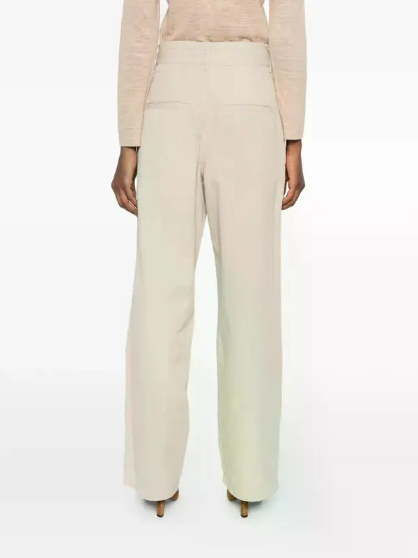 MARANT ETOILE Nadine Pleated Trousers - Neutrals