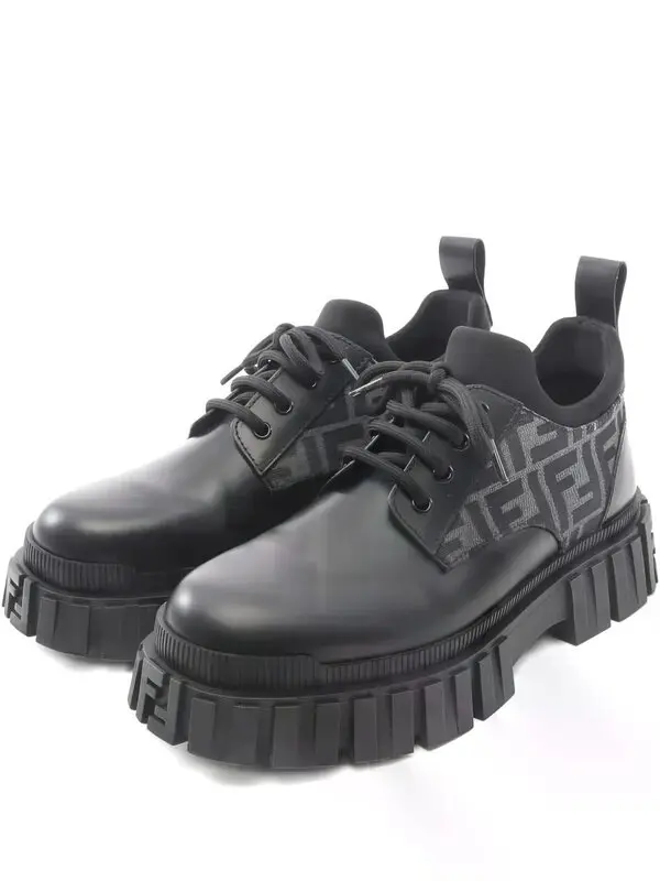 Fendi 2010s Force Platform Derby Shoes