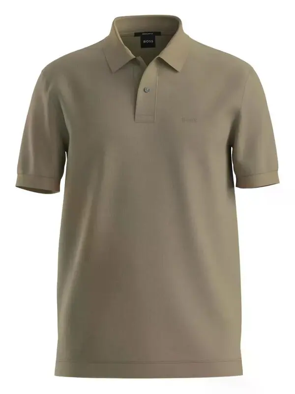 BOSS Buttoned Polo Shirt - Neutrals