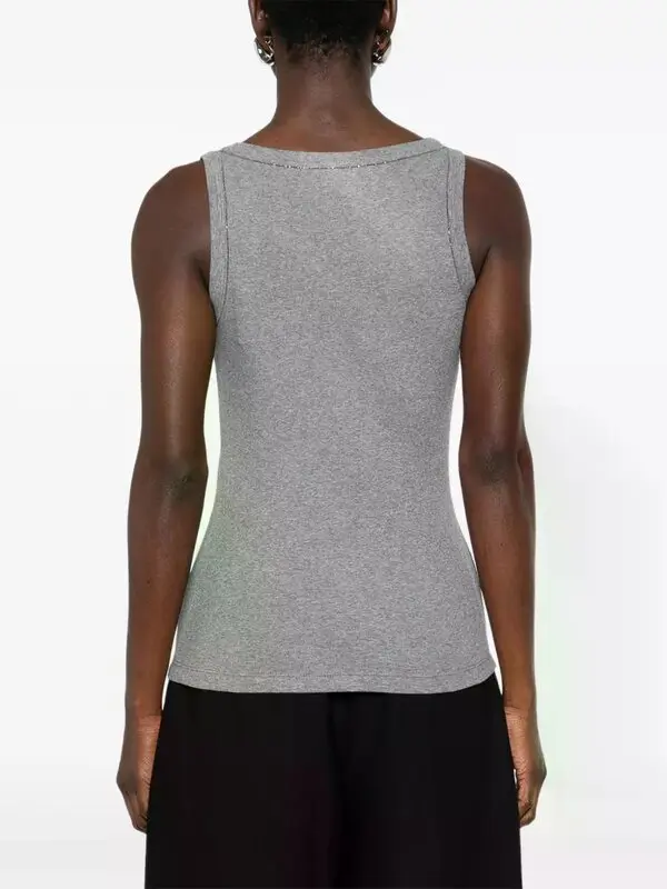 Fabiana Filippi Embellished Tank Top - Grey