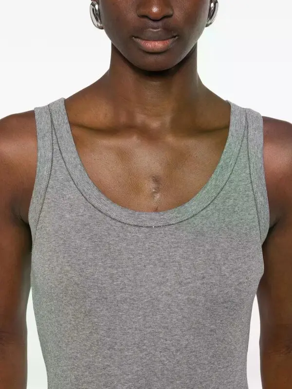Fabiana Filippi Embellished Tank Top - Grey