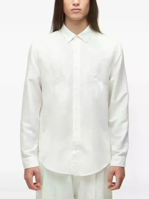 OSKLEN Leaf-embroidered Shirt