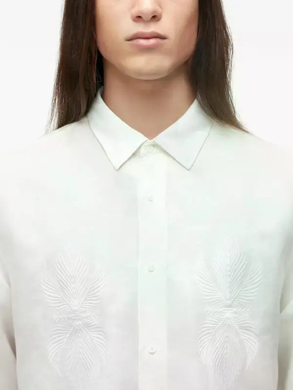 OSKLEN Leaf-embroidered Shirt