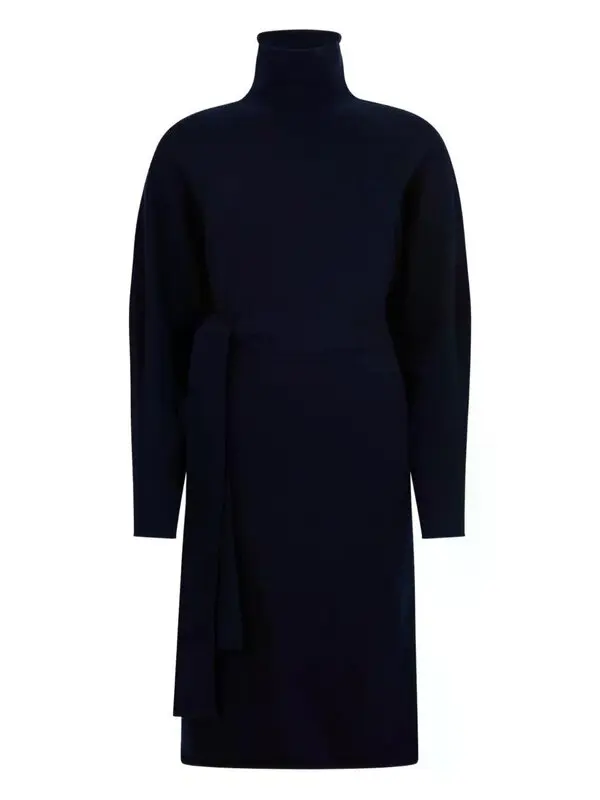 Malo Belted Roll-neck Dress