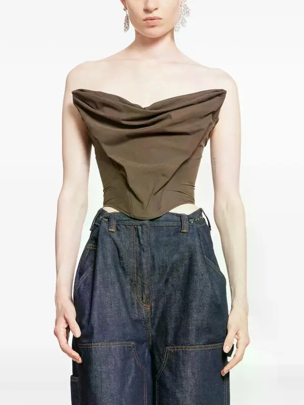 Magda Butrym Draped Corset Top