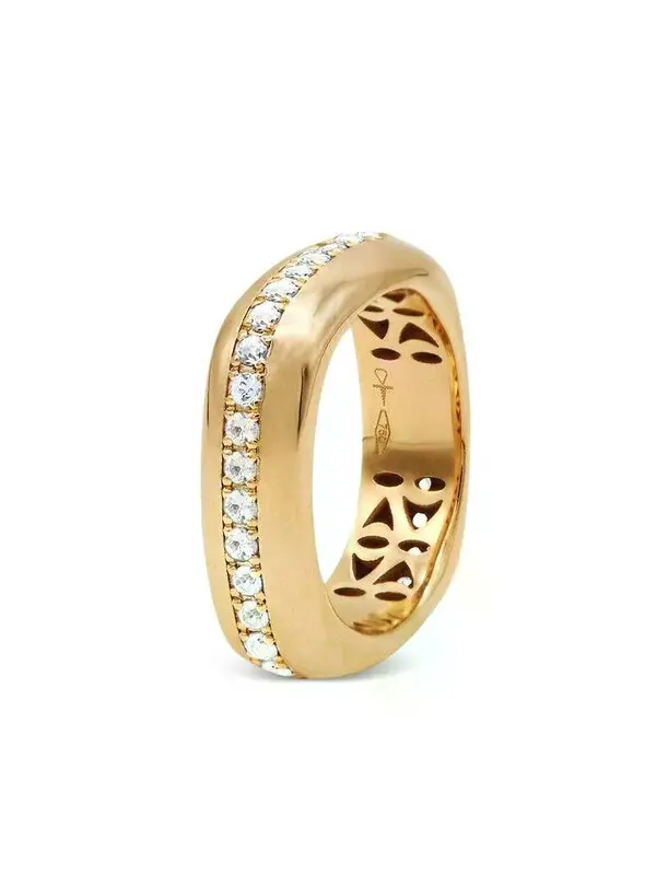 FULLORD Diamond Band Ring - Gold