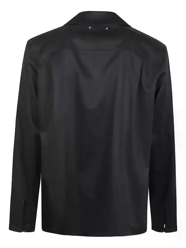GOLDEN GOOSE Shirt In Wool Twill With Satin Details