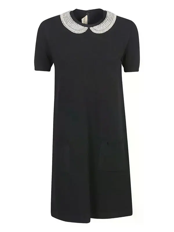 Valentino Garavani Embellished-collar Dress