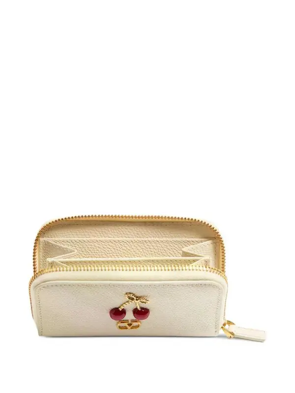 Valentino Garavani Cherryfic Zip Wallet - Neutrals