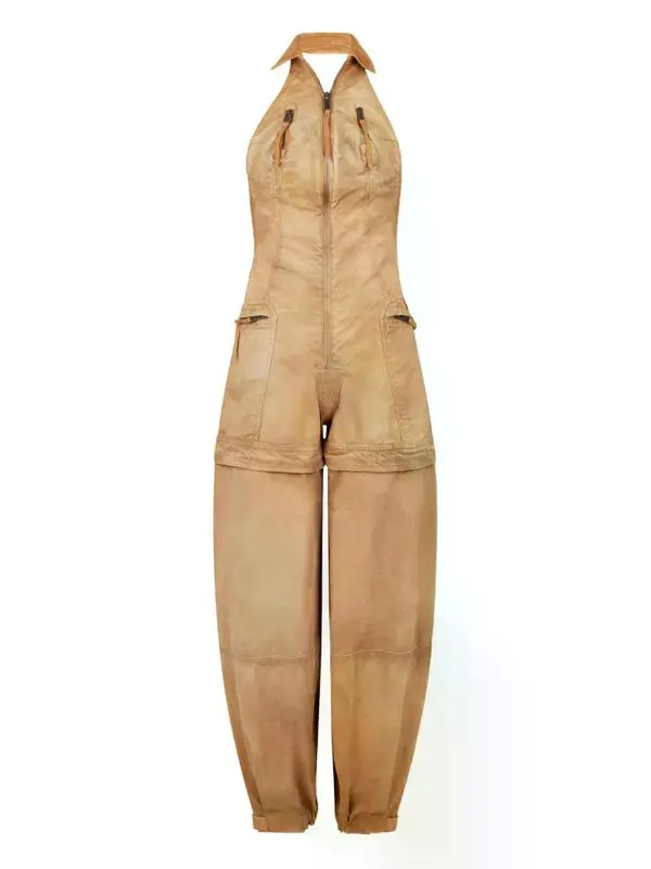 Dsquared2 Garment Dyed Utility Jumpsuit - Neutrals
