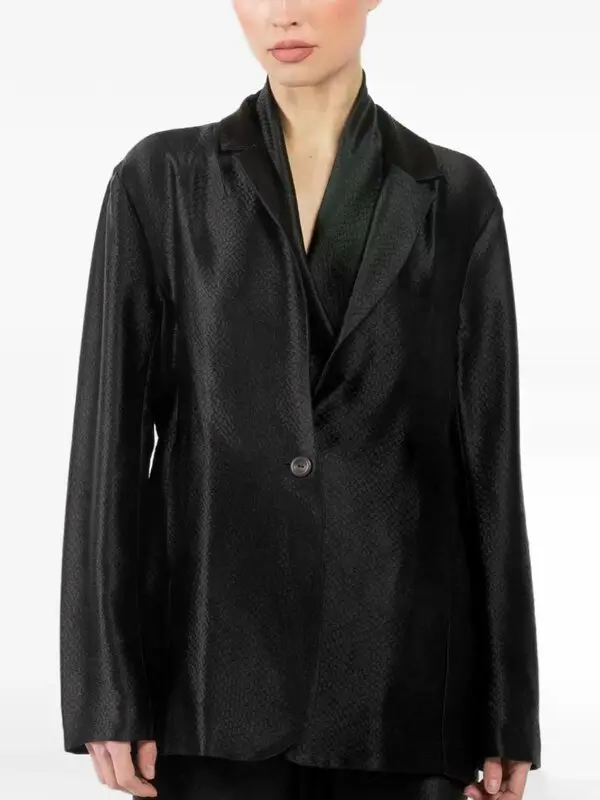 PETER COHEN Silk Single-breasted Blazer