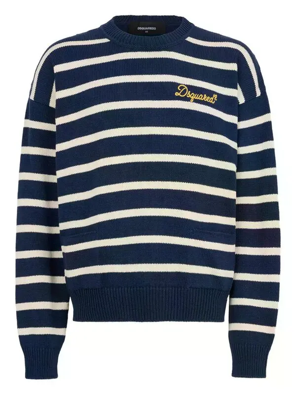 Dsquared2 Striped Long-sleeve Sweater