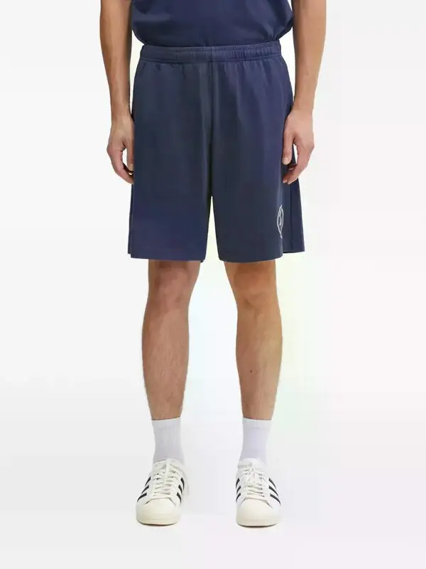 SPORTY & RICH Logo Graphic Shorts