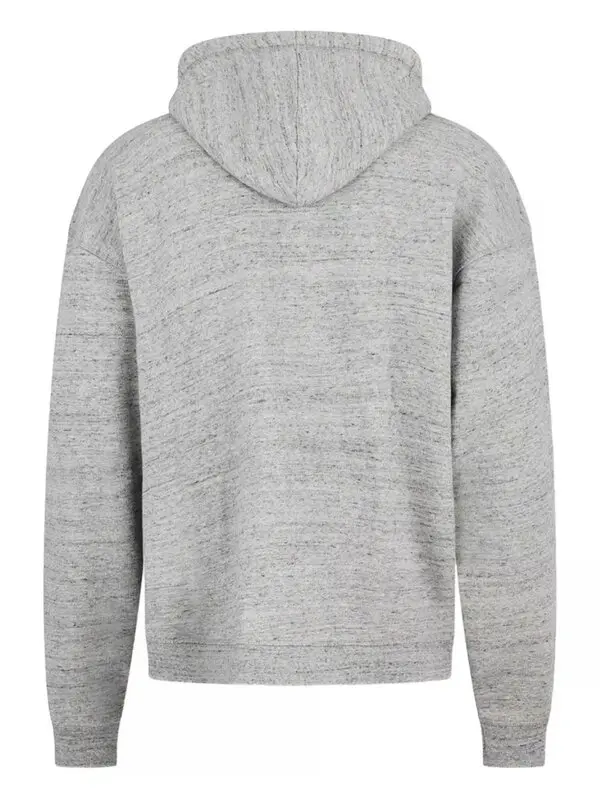 Dsquared2 Logo-embroidered Zip-fastening Hoodie - Grey