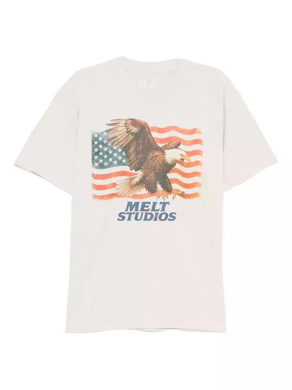 MELT Eagle-print T-shirt - Neutrals