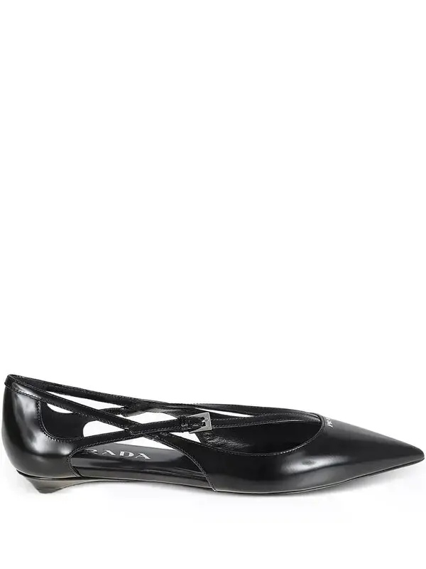 Prada Cut-out Ballet Flats