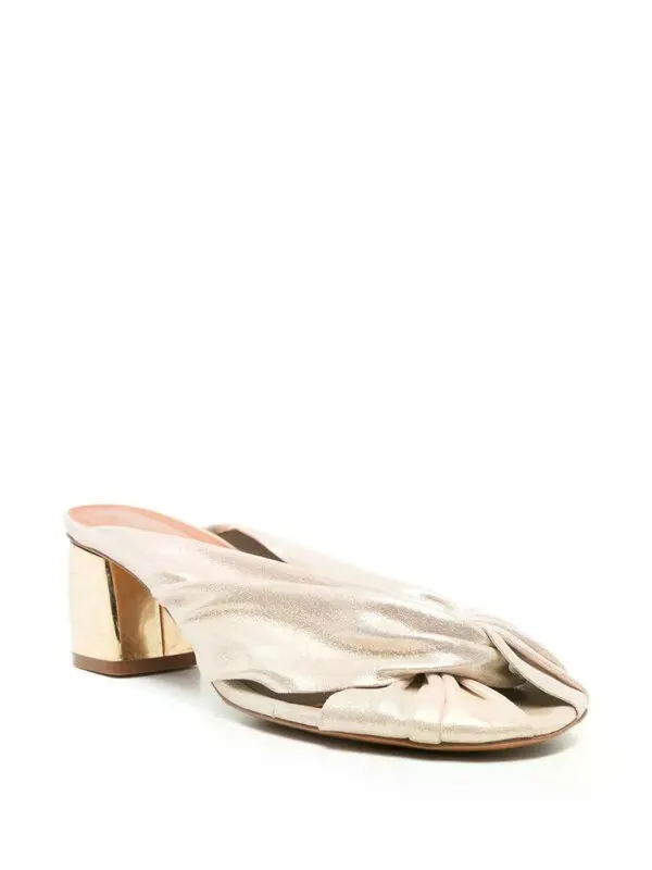 FORTE_FORTE Twisted Block-heel Sandals