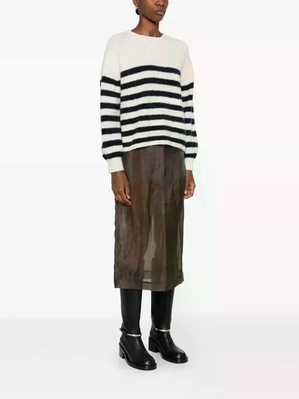 FORTE_FORTE Striped Pullover Sweater