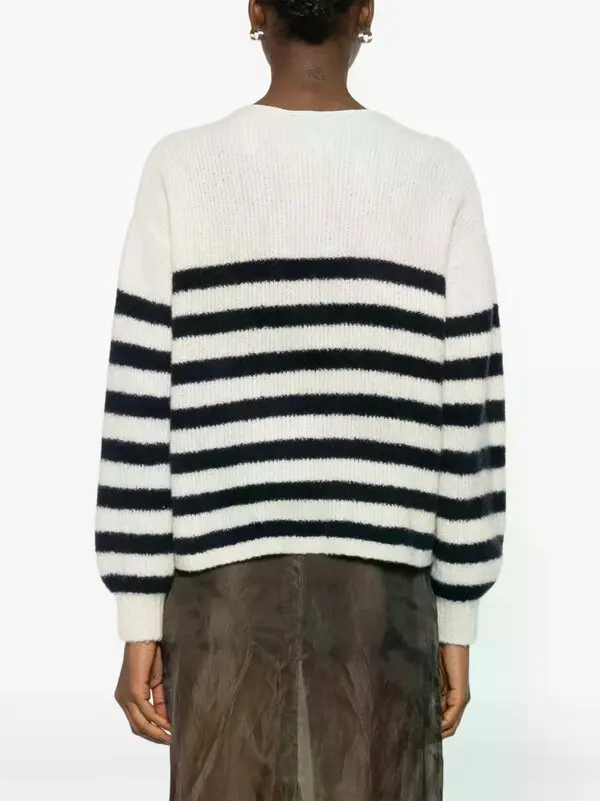 FORTE_FORTE Striped Pullover Sweater