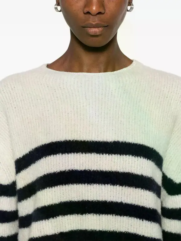 FORTE_FORTE Striped Pullover Sweater