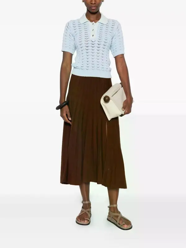 FORTE_FORTE Pleated Midi Skirt