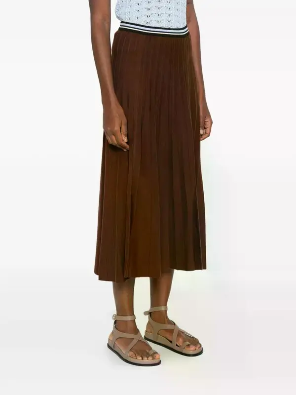 FORTE_FORTE Pleated Midi Skirt