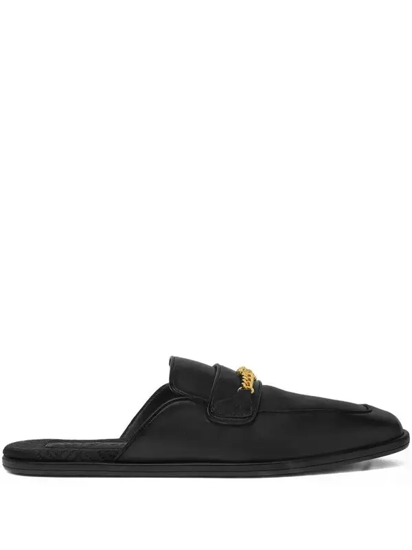 Versace Medusa Leather Mules
