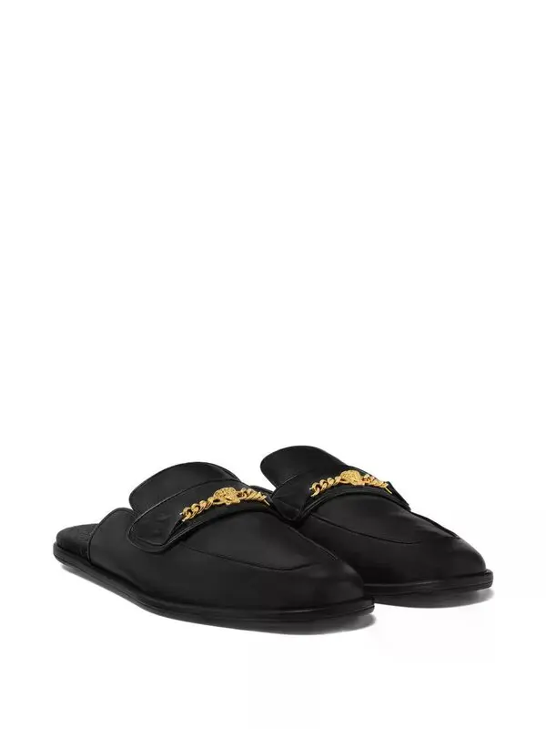 Versace Medusa Leather Mules