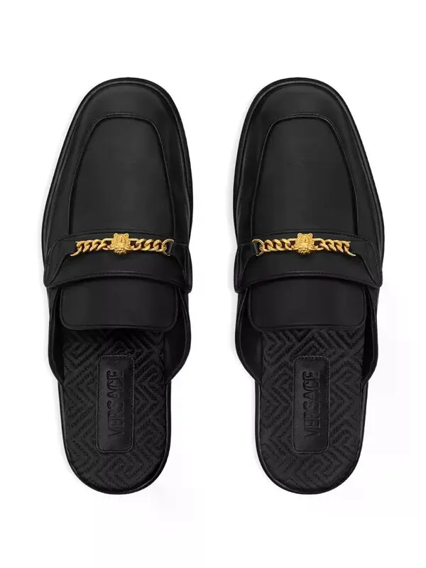 Versace Medusa Leather Mules