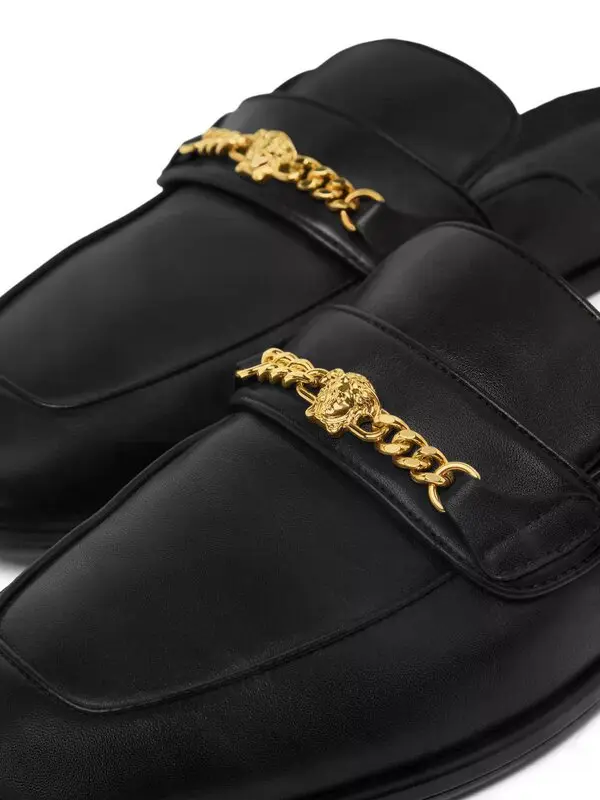 Versace Medusa Leather Mules