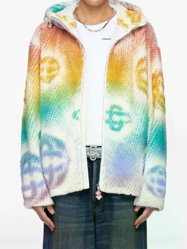 Casablanca Monogram Hooded Jacket - White