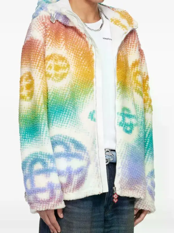 Casablanca Monogram Hooded Jacket - White
