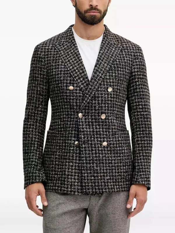 JOOP! Check-pattern Double-breasted Blazer