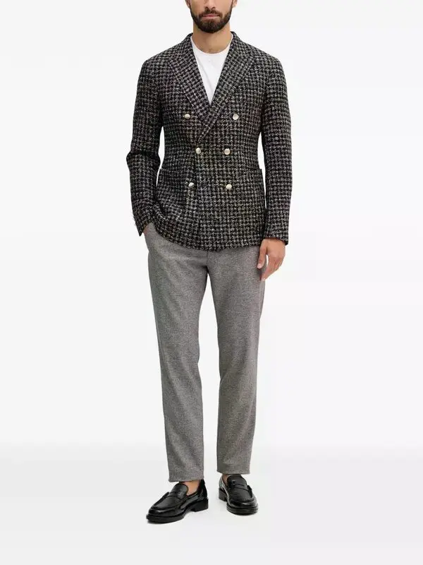 JOOP! Check-pattern Double-breasted Blazer