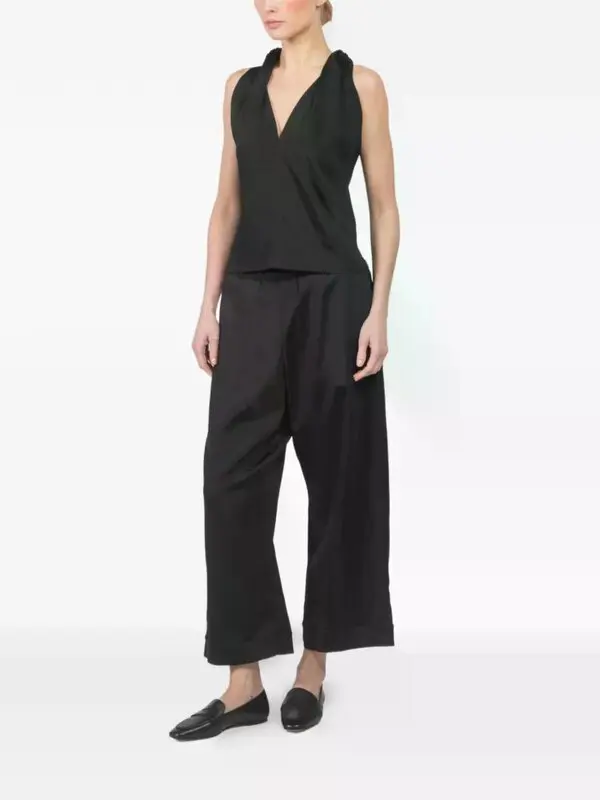 Plan C Cropped Wide-leg Trousers