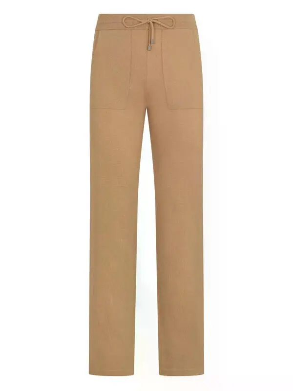 Malo Ribbed Drawstring Trousers