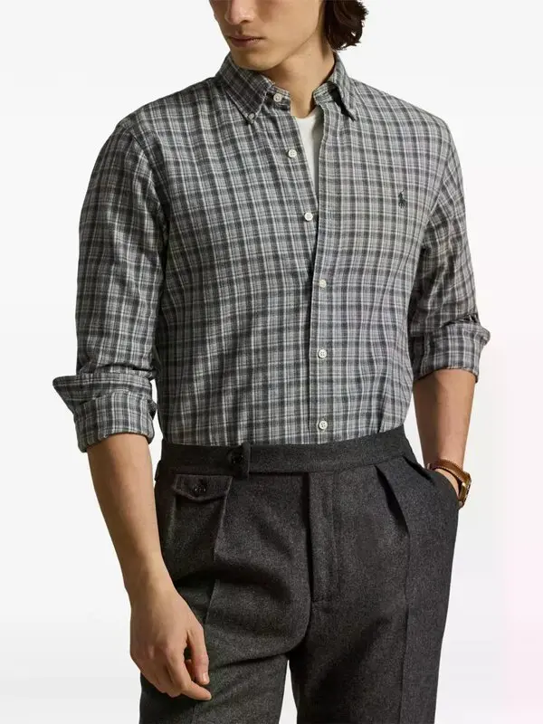 Polo Ralph Lauren Oxford Plaid Shirt - Grey