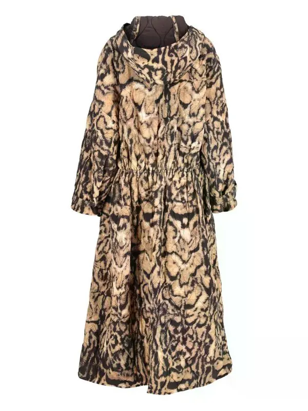 Gianfranco Ferre Quilted Leopard-print Coat