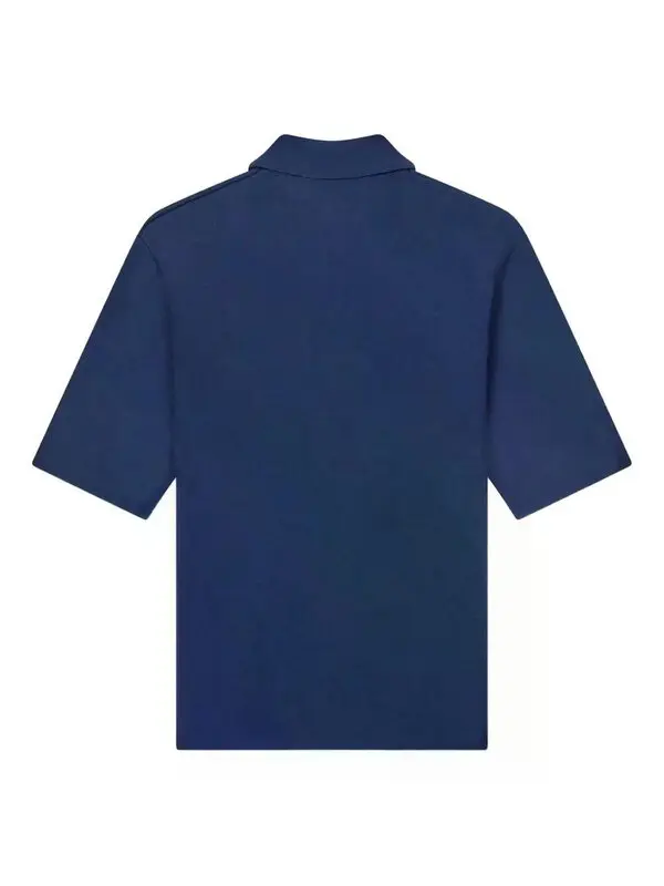 Kenzo Bouquet Embroidered Knit Polo Shirt