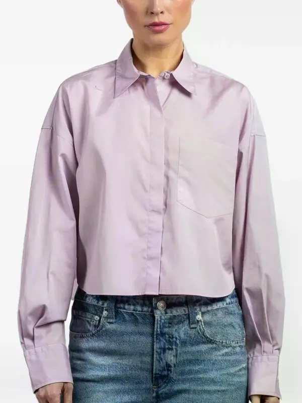Rag & Bone Patch-pocket Cropped Shirt