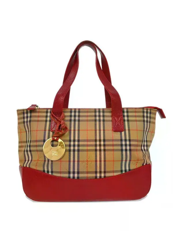 Burberry 1990-2000s Check-pattern Tote Bag