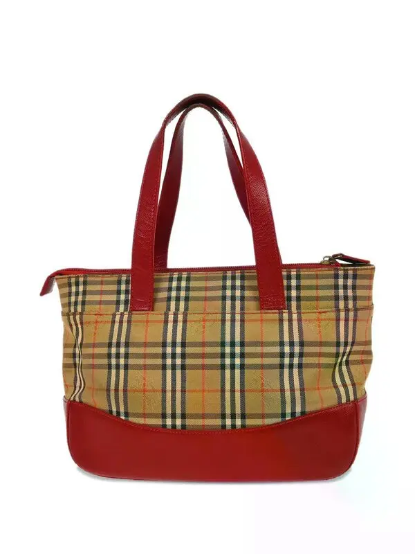 Burberry 1990-2000s Check-pattern Tote Bag
