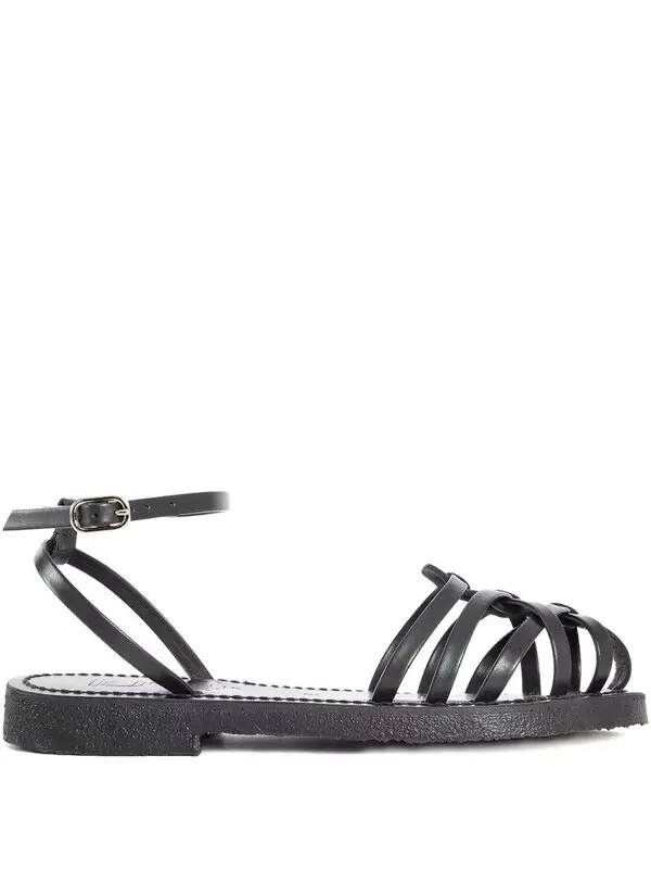 K.JACQUES Cyrenia Woven Ankle-strap Sandals
